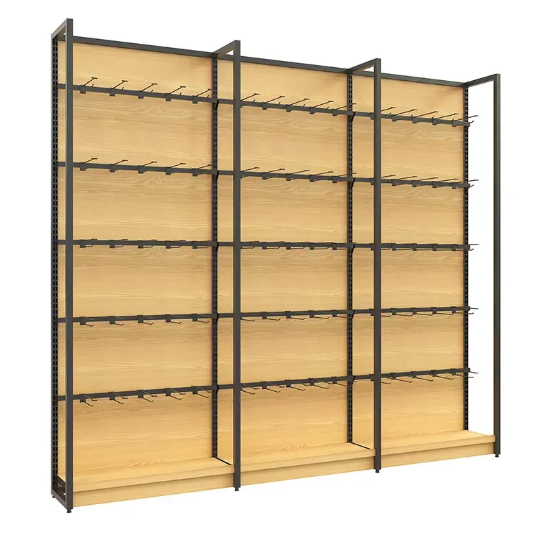 Luxury Commercial Wooden Desk Shelf for Supermarket Display
