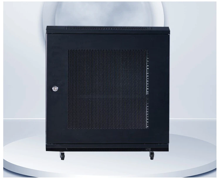 ZHEFAN Glass Door 6u Wall Mount Cctv Network Cabinet Box Metal Internet ...