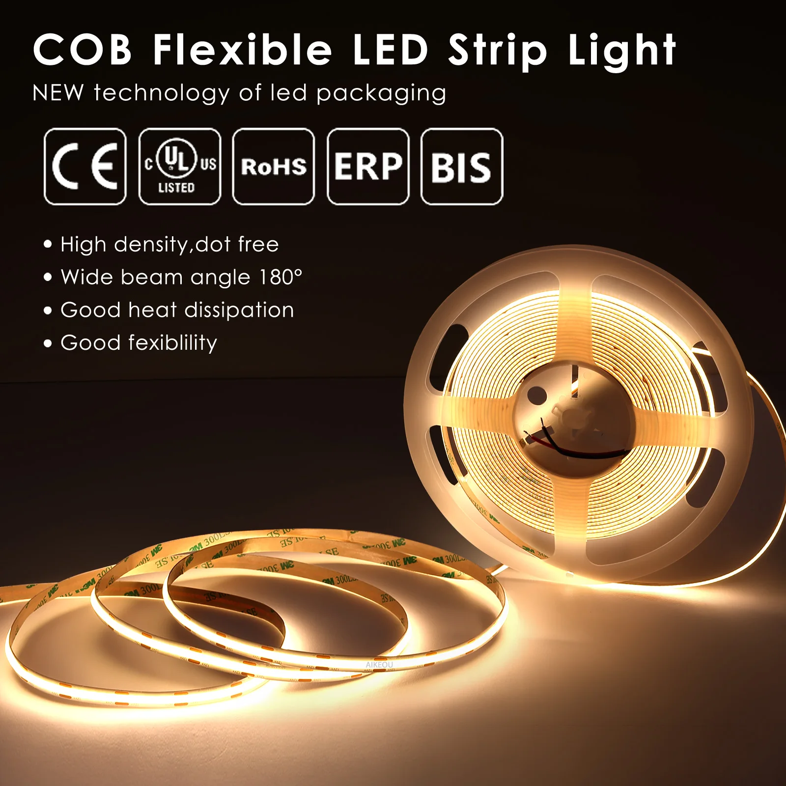 Factory Supply COB LED Strips - Efficient Lighting Solutions