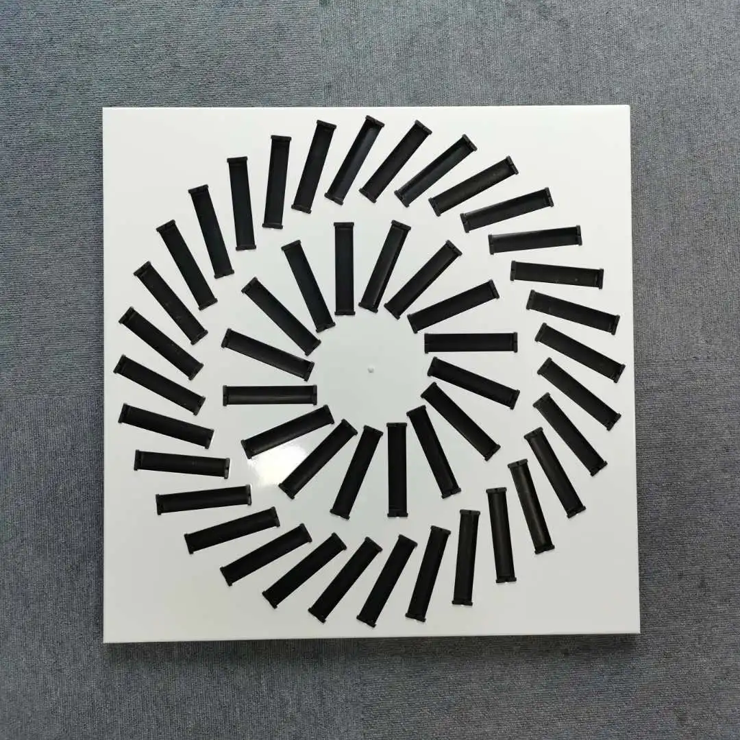 Hvac System Aluminum Swirl Square Ceiling Diffuser Rectangle Swirl ...