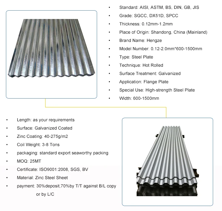 Galvanized Calamine Corrugated Zinc Roofing Sheets Thick Aluminum Best ...