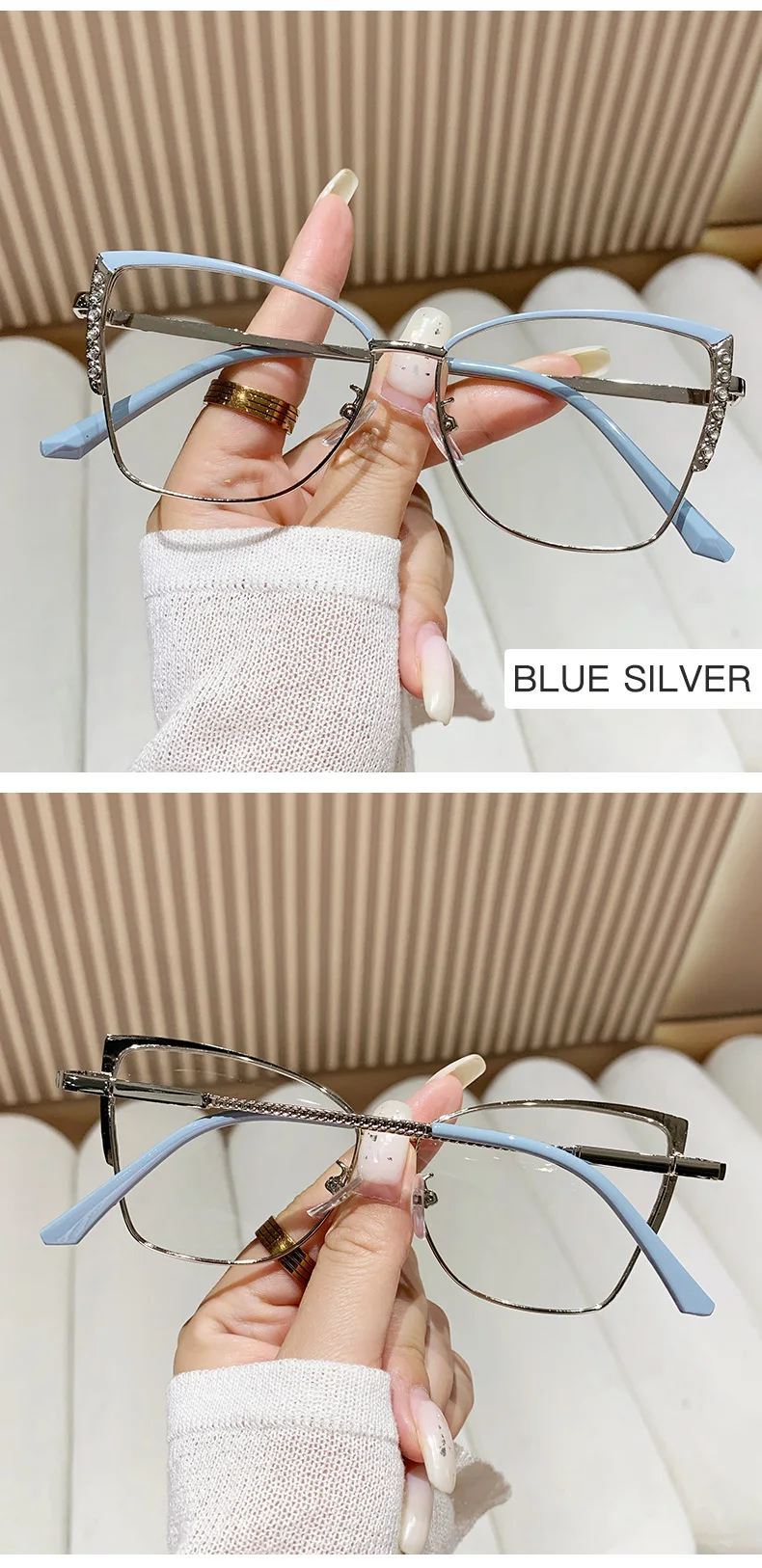 2023 Fashion Photochromic Anti-Blue Light Glasses by Poesos