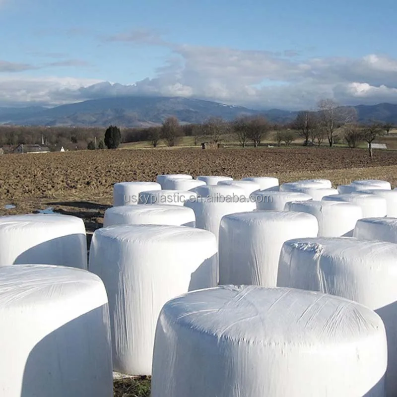 25mic 750mm Silage Wrap Film Silage Wrapper Storage Forage Bale Wrap ...