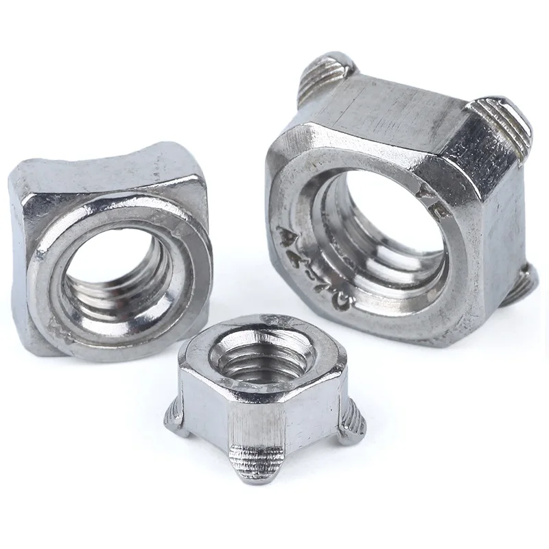 M4 M6 M8 M10 Square Weld Nut Steel Metric Square Hex Nuts Tee Type ...