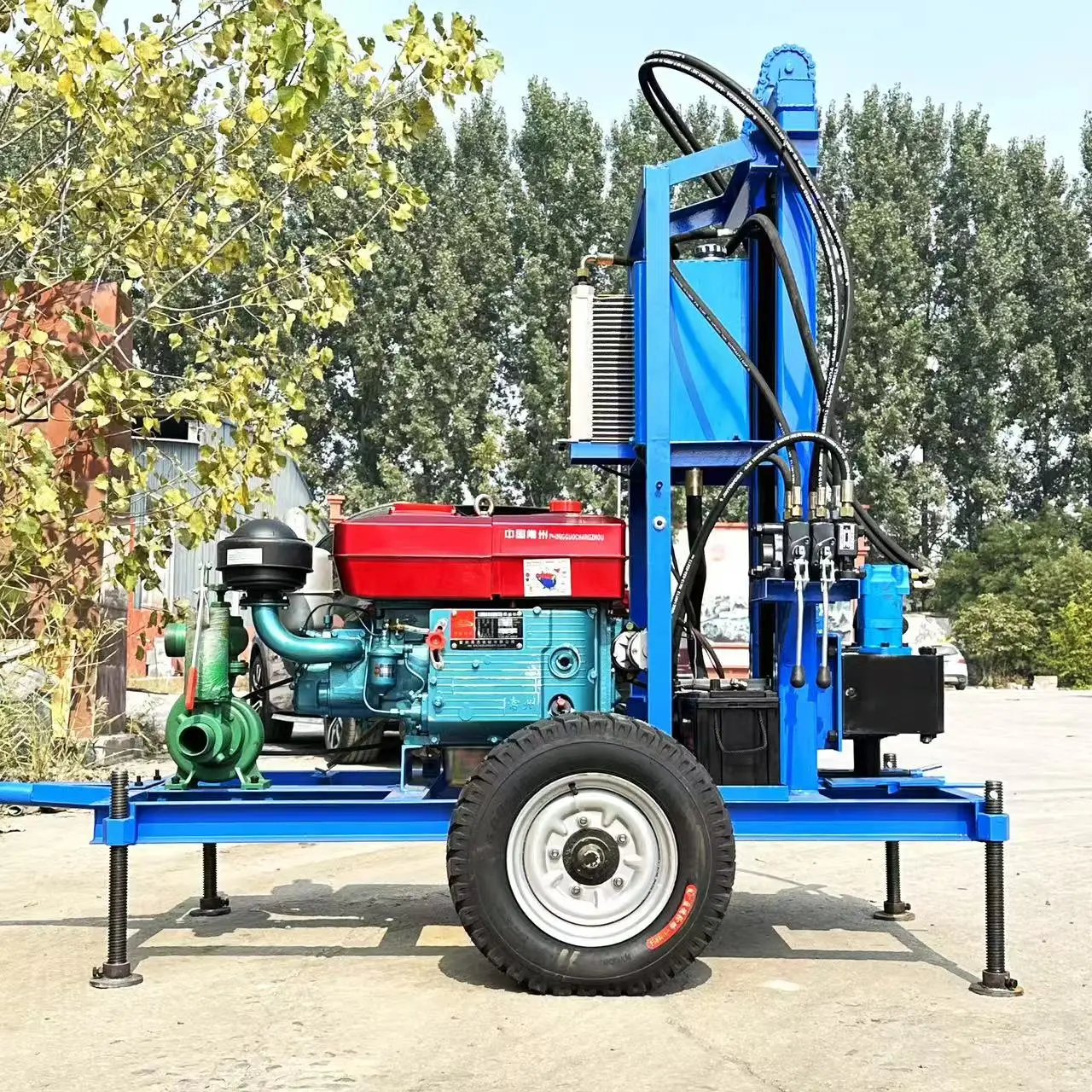 Small Cheap Mini Drilling Rig Hydraulic Tractor Mounted Core Portable ...