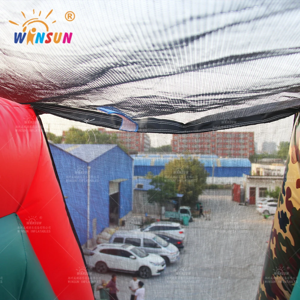 Camouflage Inflatable Military Aircraft Water Slide Very Popular Adult ...