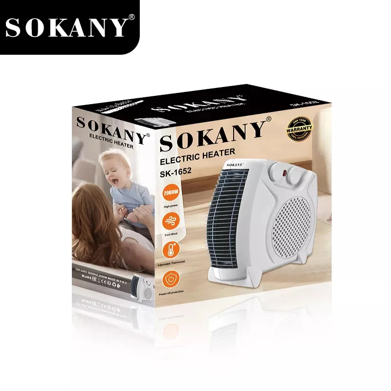 Sokany Portable Electric Space Heater With Thermostat Three-second ...