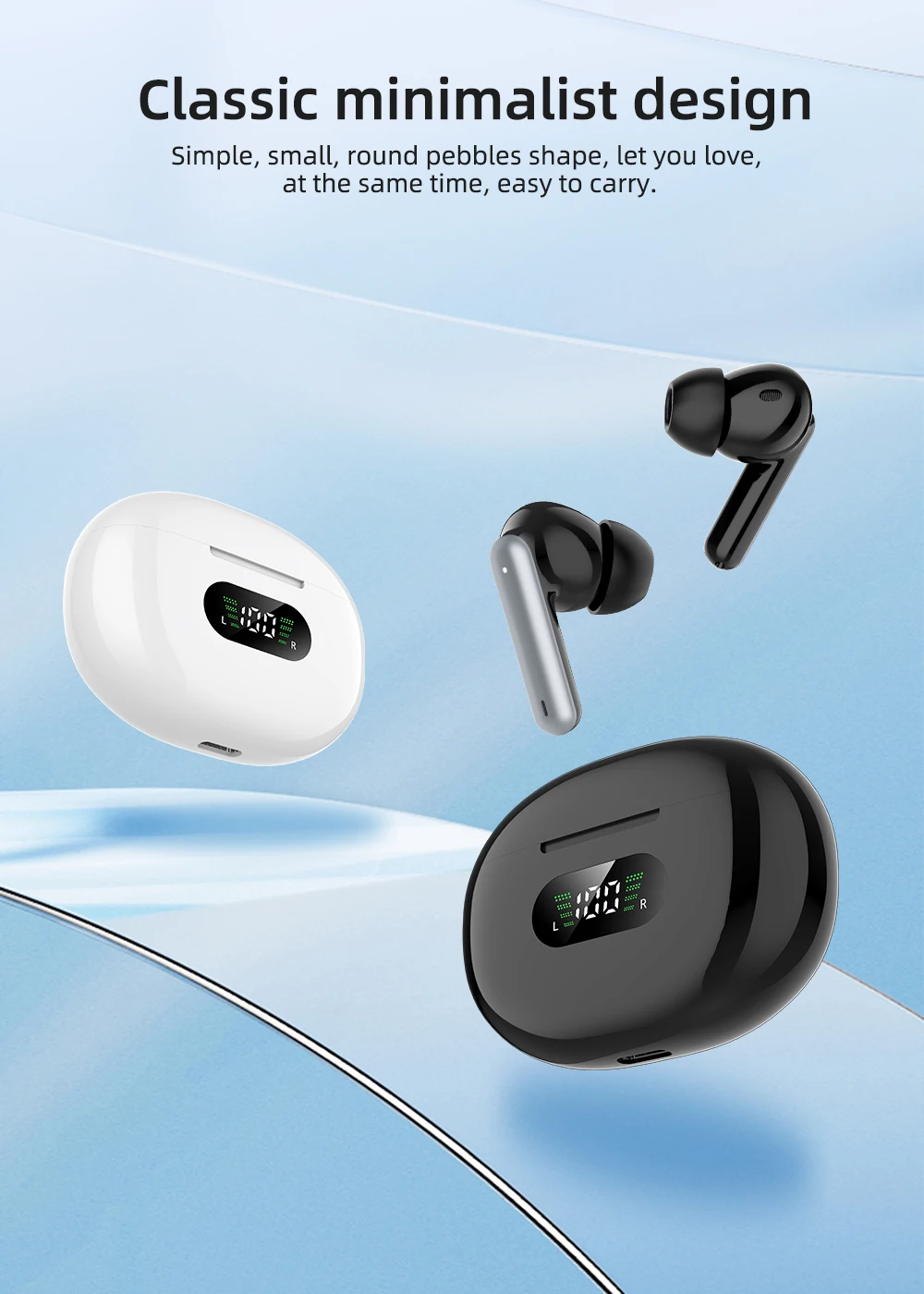 Trulyway ANC & 4 Mic ENC Wireless Earbuds - 5-10 Hours Battery Life