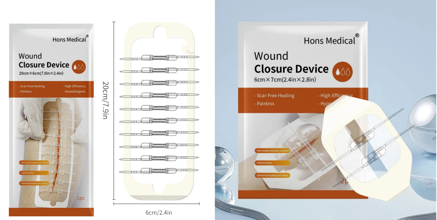 Wholesale Surgical Wound Closure Strip Zipper Band Aid Wound Skin Scar ...