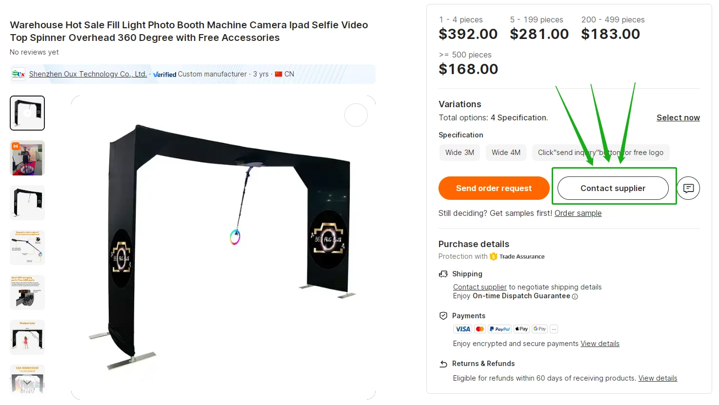 Portable Kiosk Camera With Printer Vintage Wooden Photo Booth Selfie ...