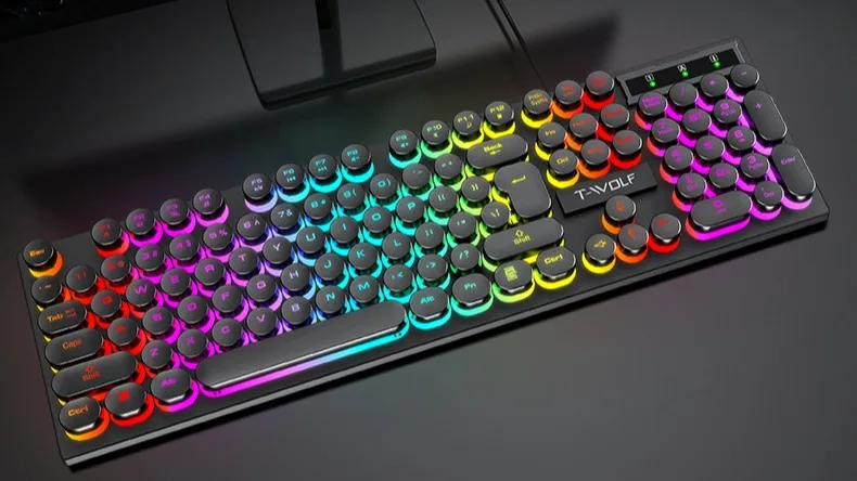 T80 Keyboard Rainbow Backlight Usb Gaming Keyboard And Mouse Set Life ...