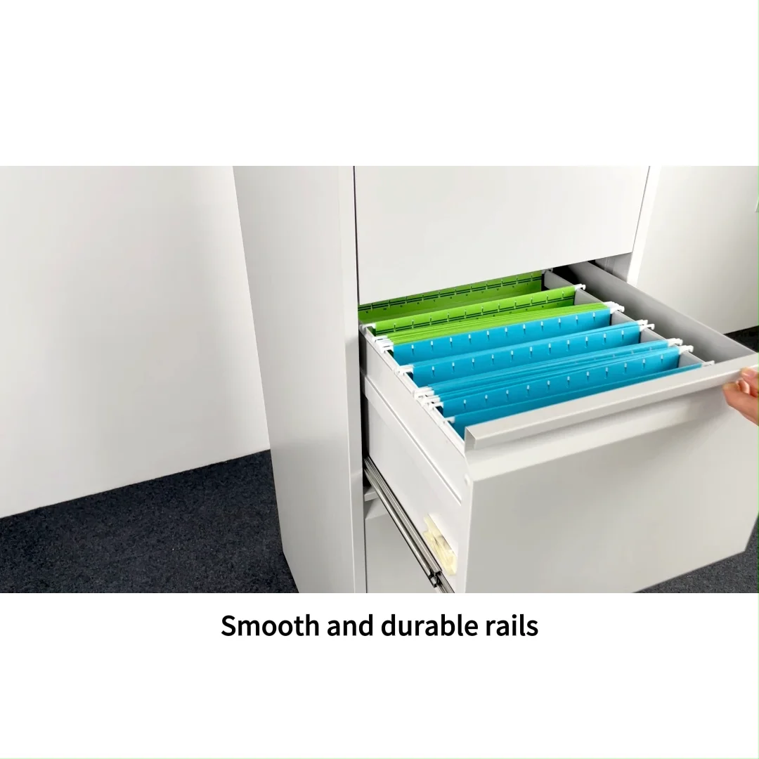 3 Layer Office Drawer Storage Cabinet Metal Drawer Storage Vertical ...