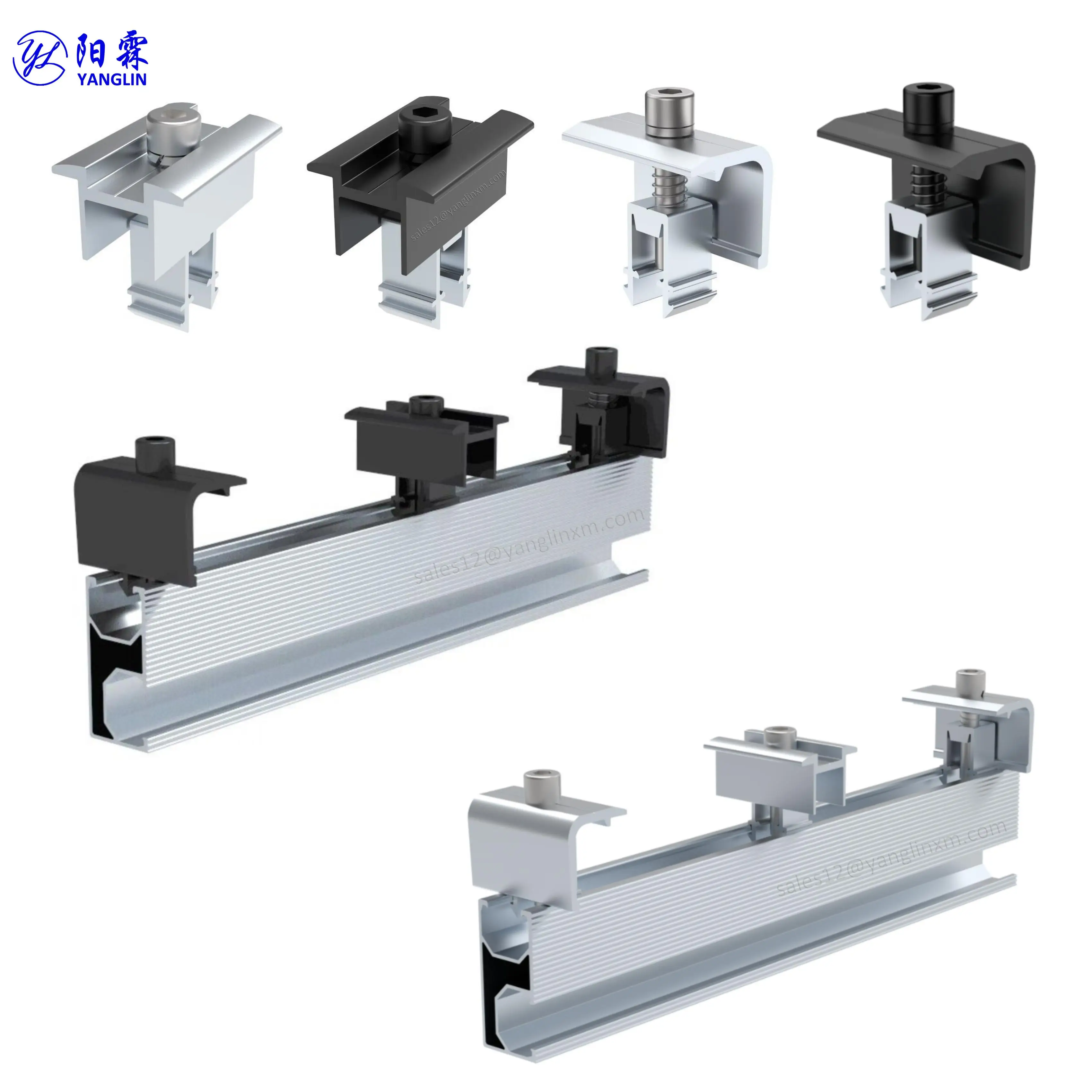 Aluminum Solar Panel Mounting Clamps - Rapid Install