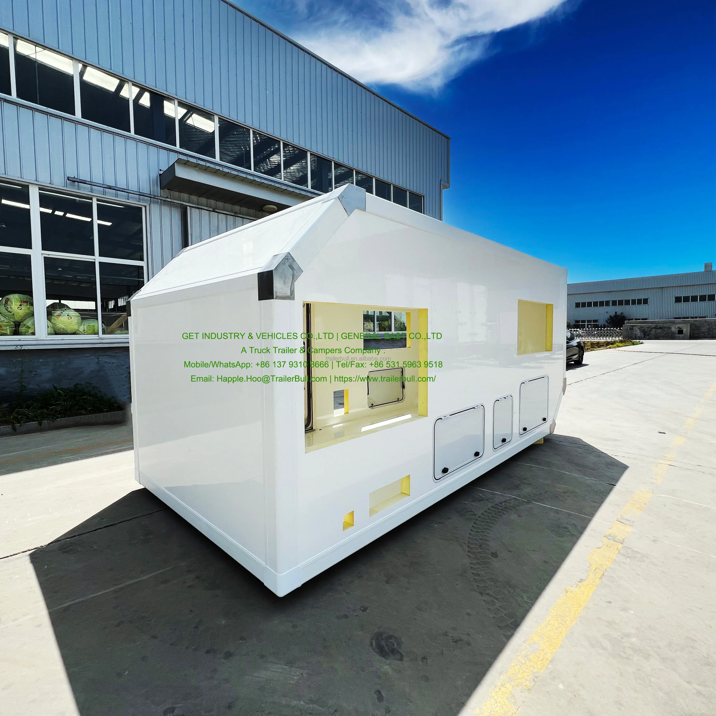 15ft FRP Motorhome Truck Camper Shells for Overland Camping