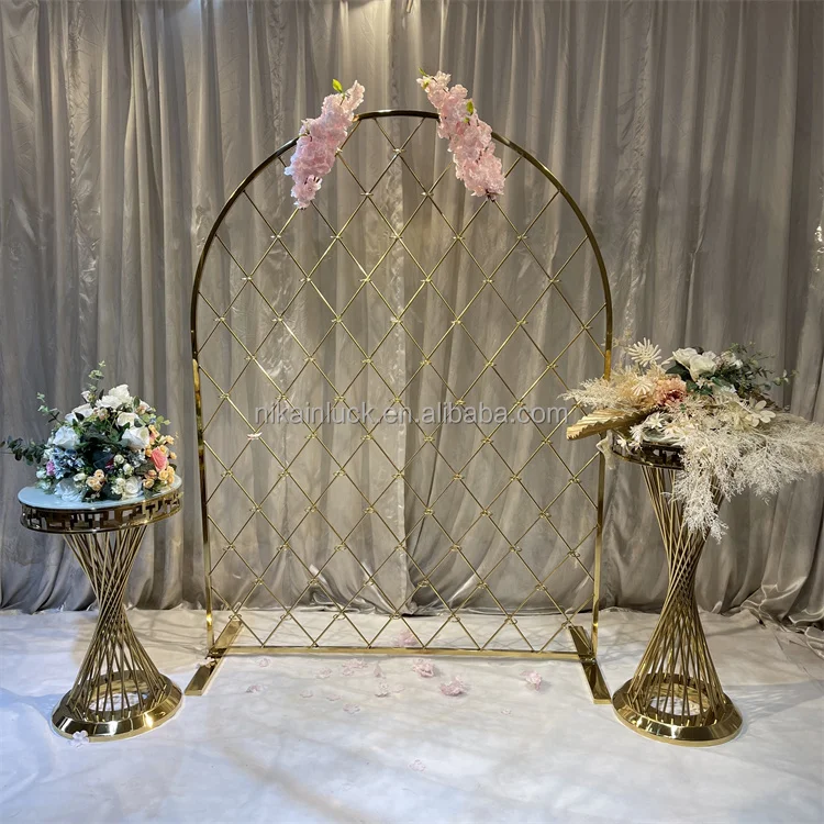 Curve Background Stand Wedding Ceremony Decorations Backdrop Stand ...