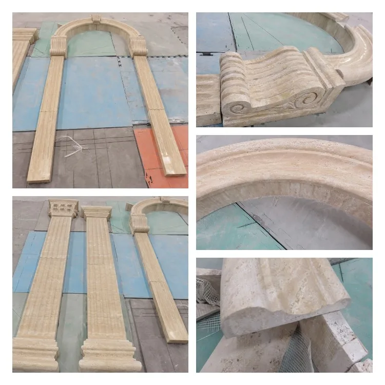 Exterior Decoration Travertine Limestone Corbels & Sills