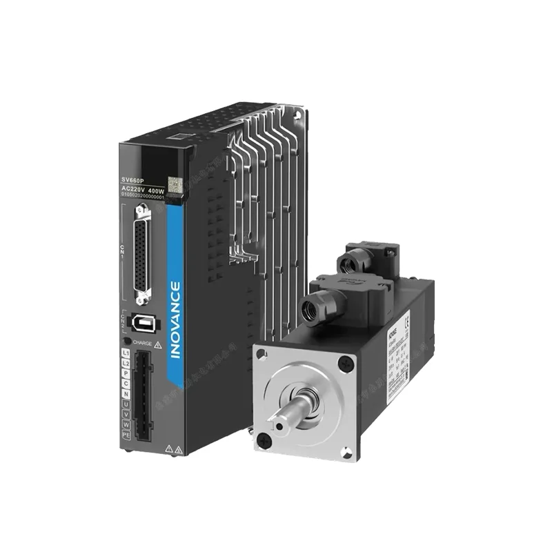 Inovance servo motor drive plc controller driver and motor for cnc 400w ...