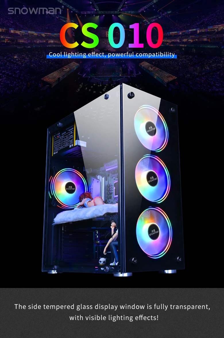 SNOWMAN ATX Case Gaming PC - Wholesale & Custom Logo
