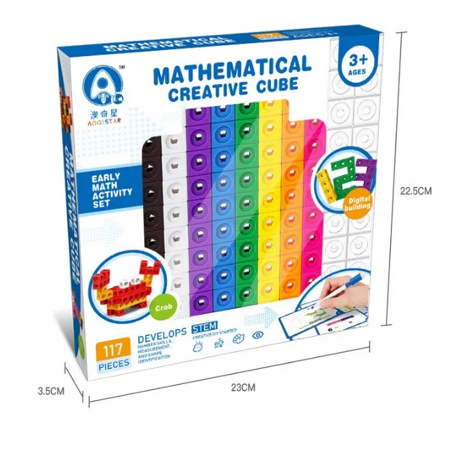 Kindergarten Learning Activity - Number Counting Blocks