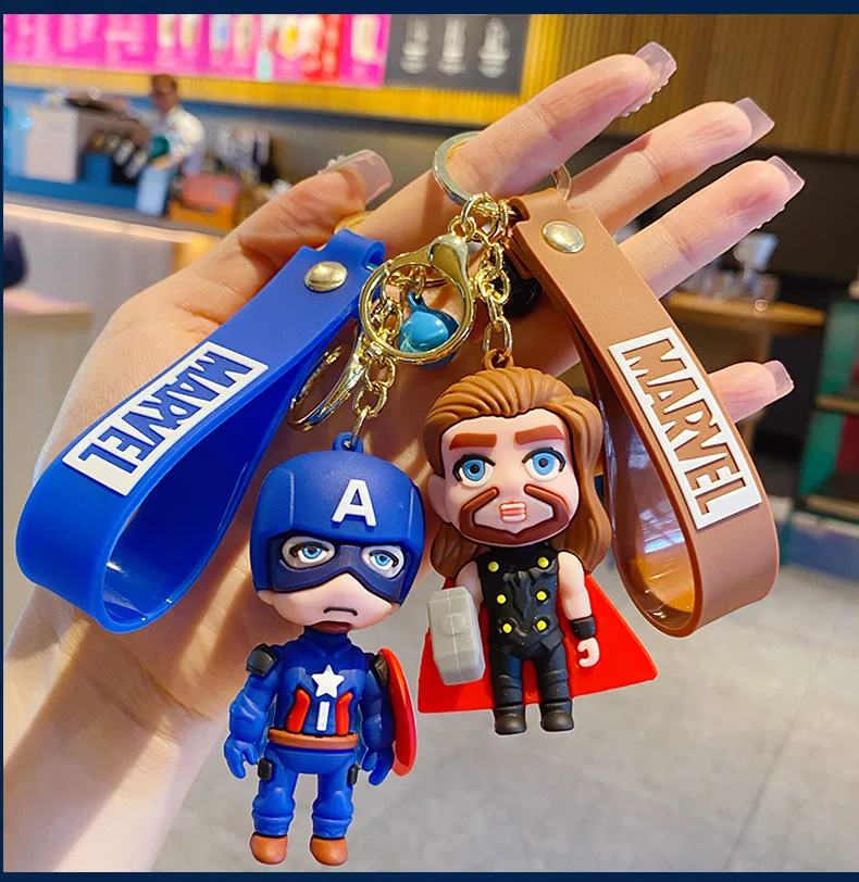 Dickmon 3D Marvel Superhero Figure Keychains - Avengers