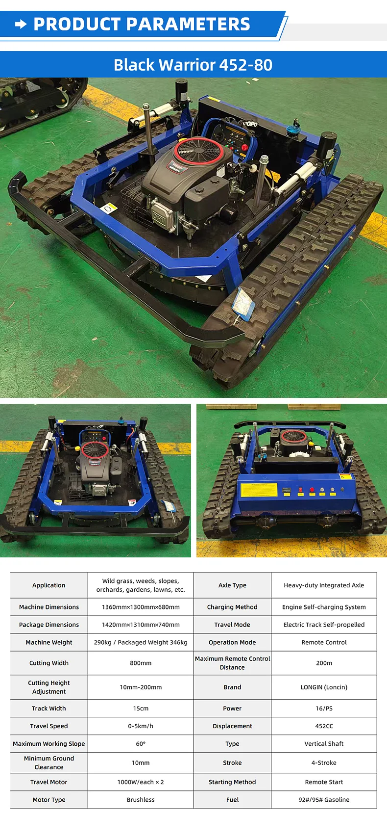 Agricultural Tracked Tractor, Orchard Tracked Rotary Tiller, Small and ...