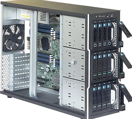 ZhenLoong Full Tower PC Case for ITX, MATX, ATX & EEB with 15 Drive Bays