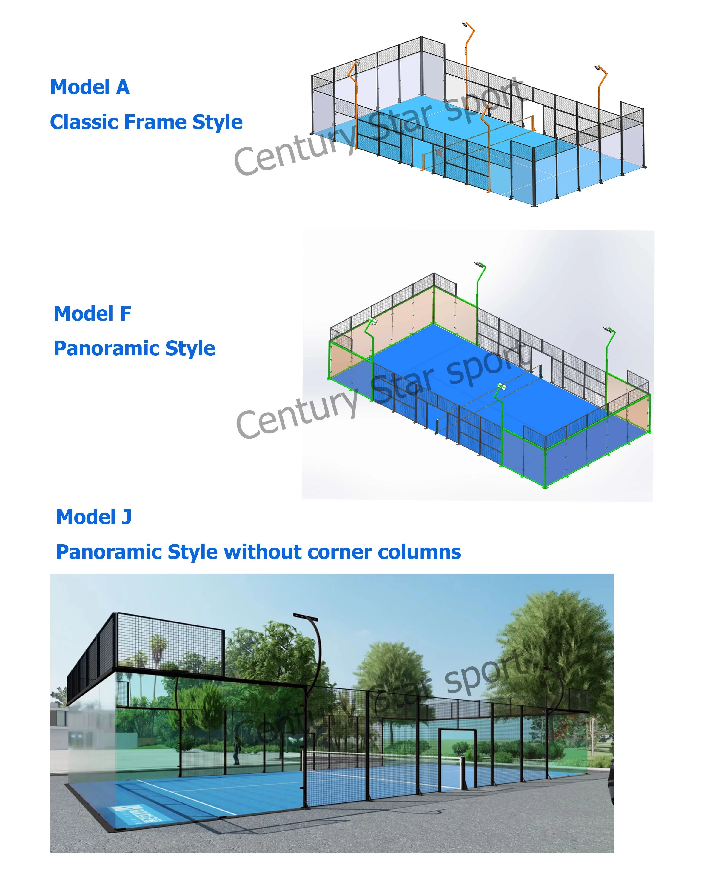 Paddle Court Cancha De Padel Outdoor Indoor Panoramic Padel Tennis ...