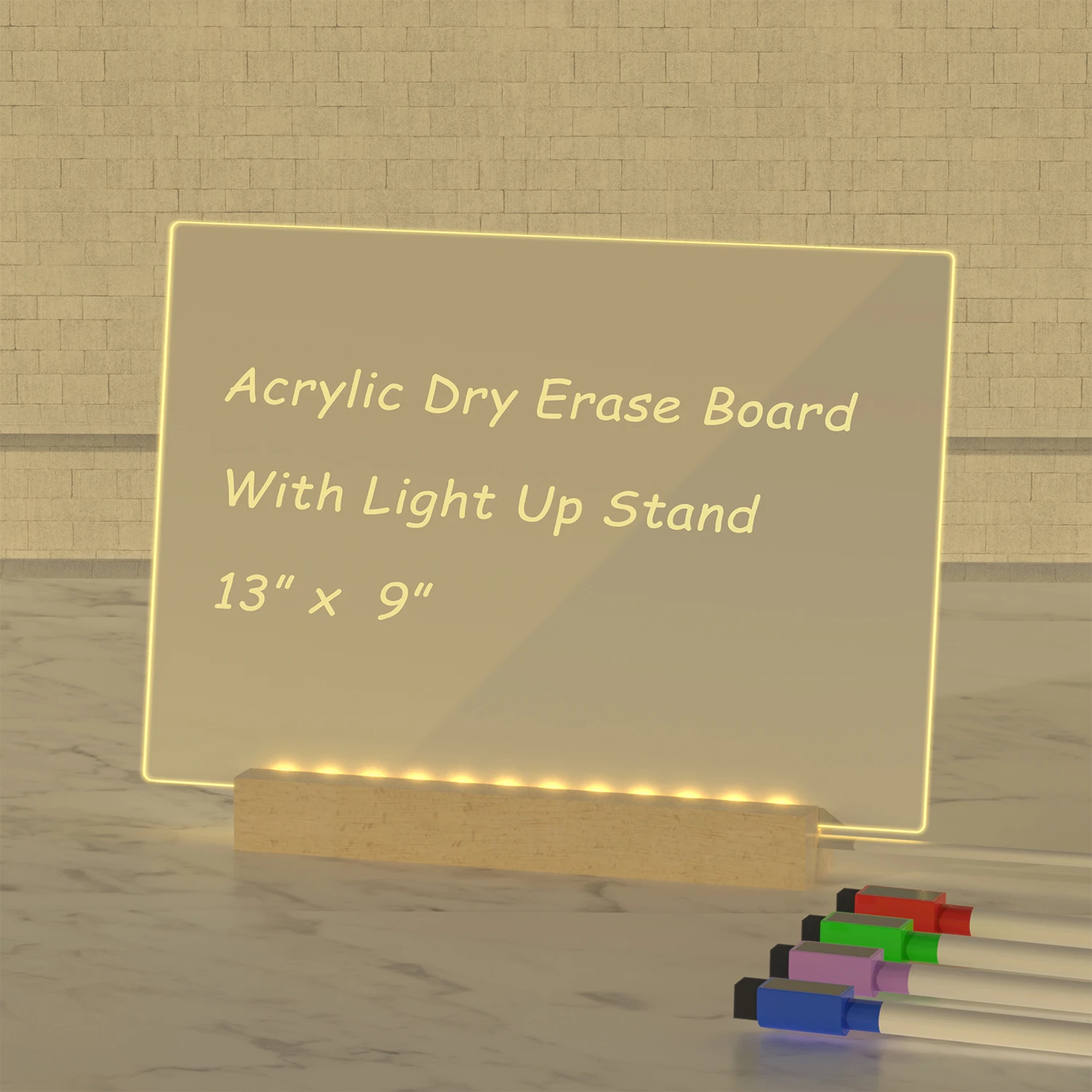 Led Light Double Side Dry Erase Acrylic Board Writing Board Acrylic ...