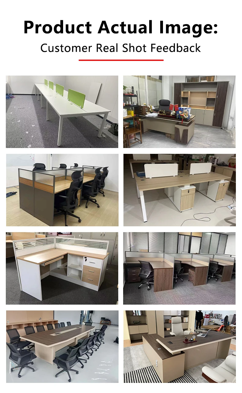 Staff office desk chair combination office workstation four 4/6 person ...