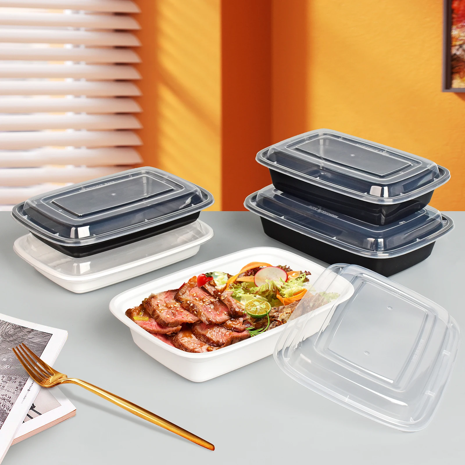 Wholesale 28oz Free Take Away Fast Food Packaging Boxes Safe Disposable ...