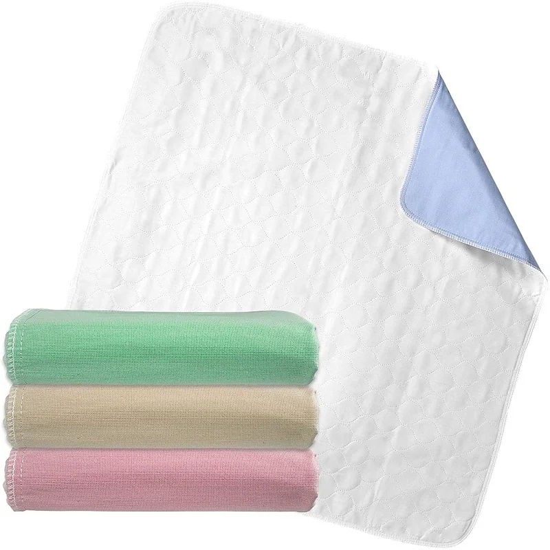 Pink Waterproof Quilted Underpads Incontinence Bed Pads With Tuck Ins ...