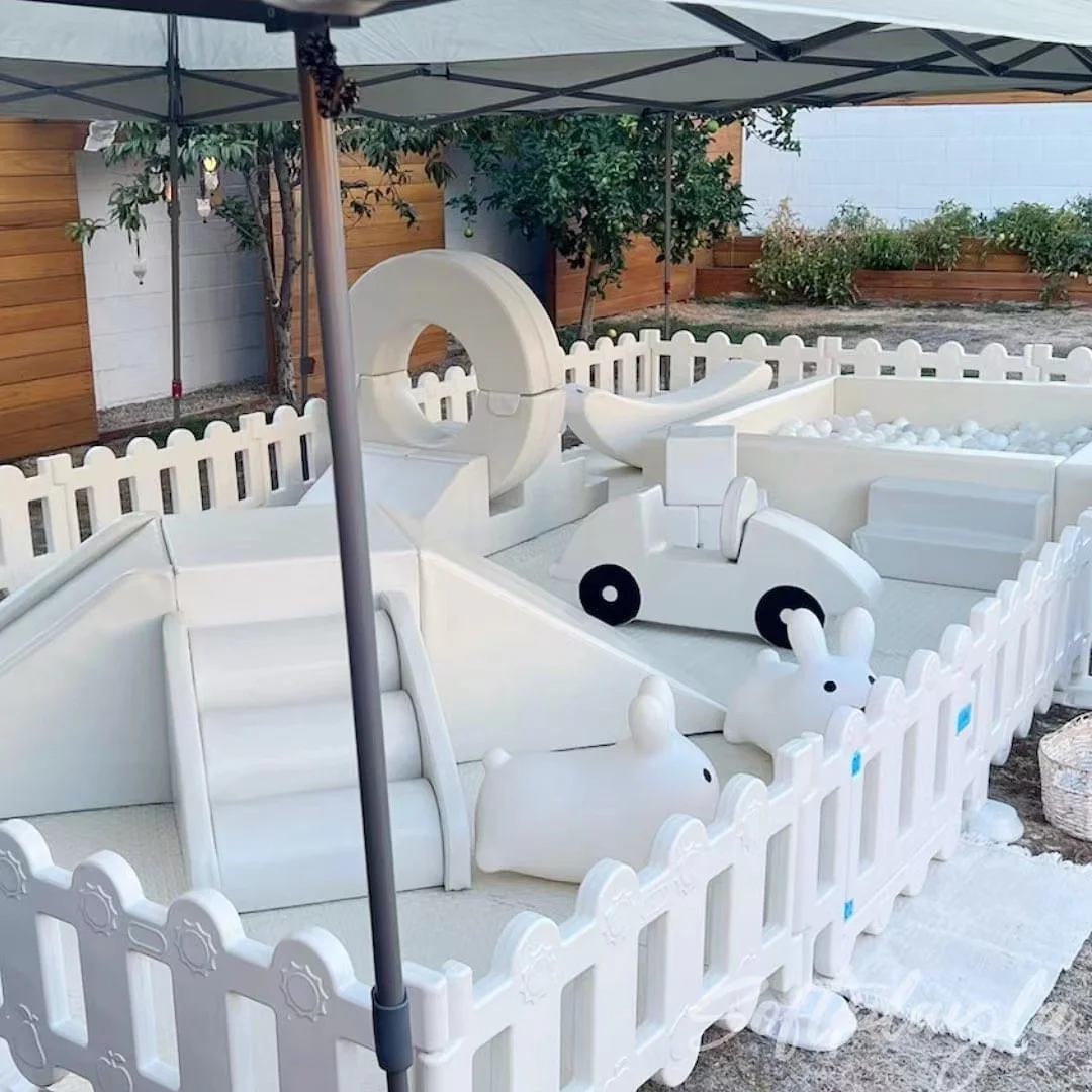 Nanpak White Soft Play Package Set for Indoor Playgrounds