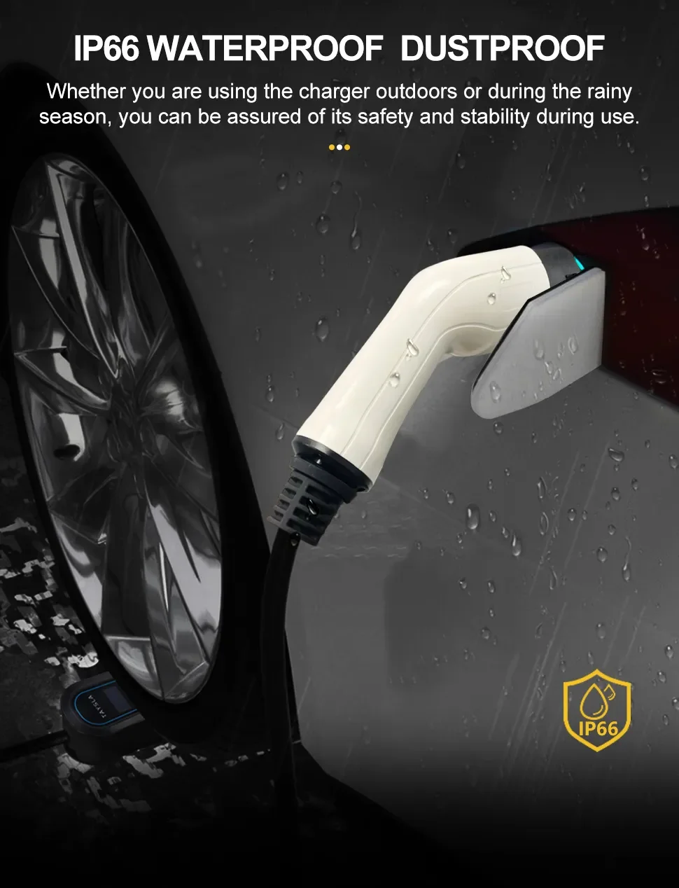 TAYSLA Portable EV Charger Wallbox Type2 CCS2 CCS1 Cable 32A 7KW