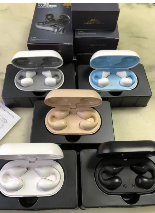 S03 Portable Bone Conduction Headphones Wireless Ambie Bt 5.2 Sport Ear ...