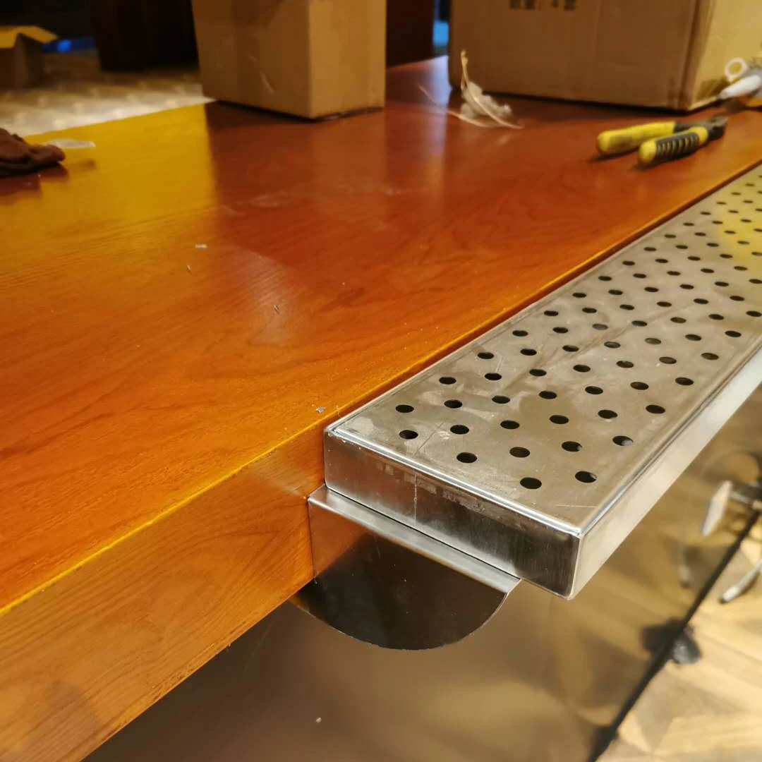 Kitlalong Custom-made Stainless Drainboard Drip Tray Decorate Bar ...