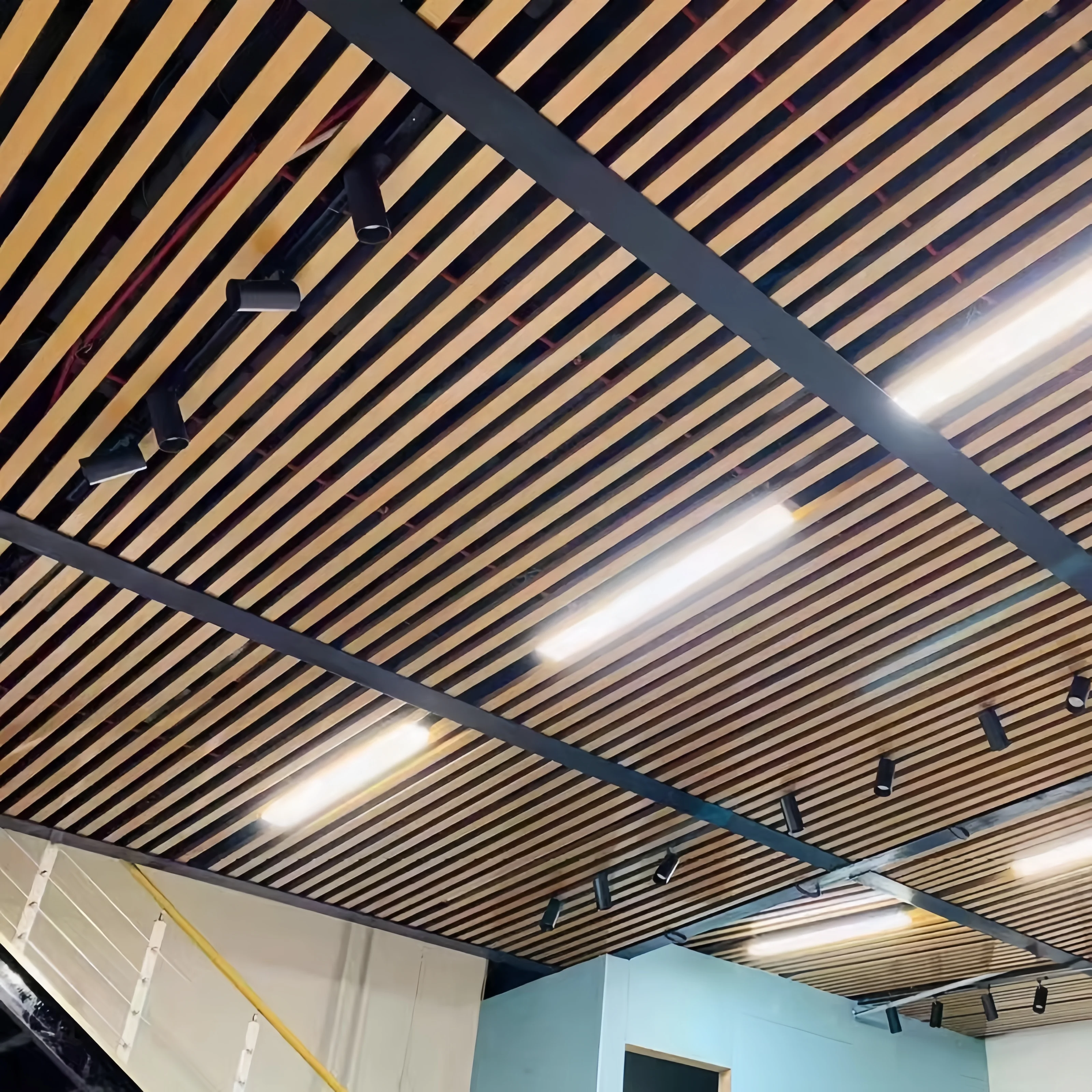 Waterproof WPC Faux Wood PVC Ceiling Panels for Modern Kitchens