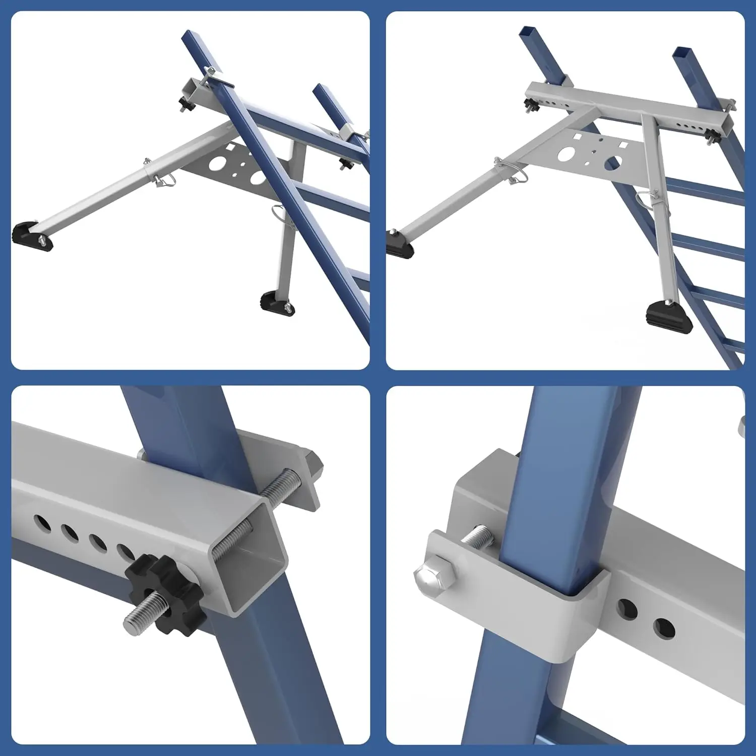 Jh-mech Adjustable Length Ladder Standoff For Roof With Anti-slip ...