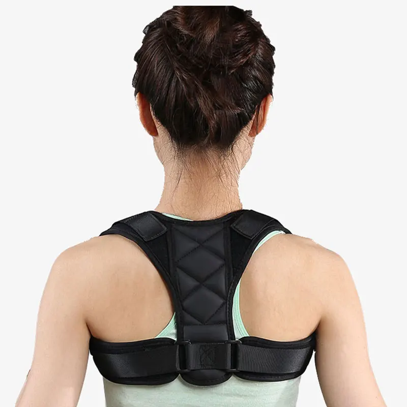 Adjustable Back Brace Support Belt Straightener Body Sitting Posture ...
