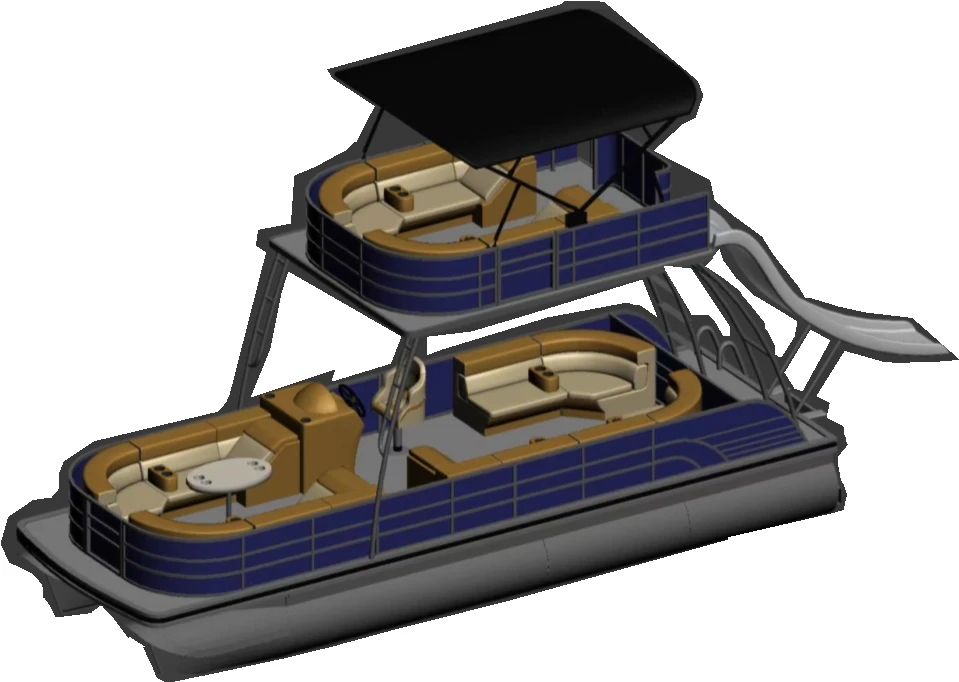 27ft Double Decker Multi-purpose Family Party Pontoon Boats 2024 New ...