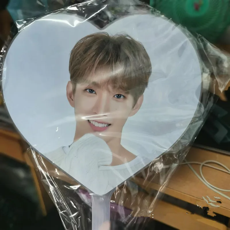 Custom New Plastic Transparent Kpop Mini Fans And Cute Hand Fan Double ...