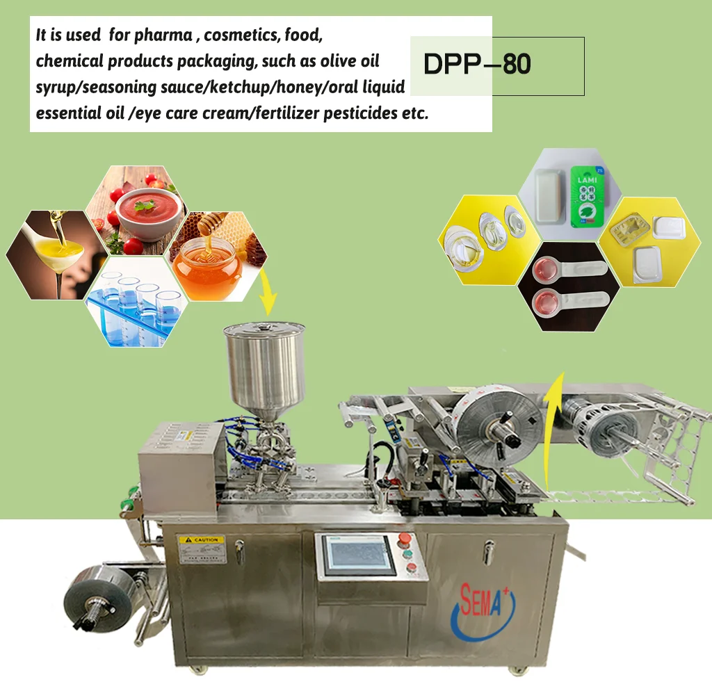 Automatic Single Dose Square Perfume Blister Packaging Machine Olive ...