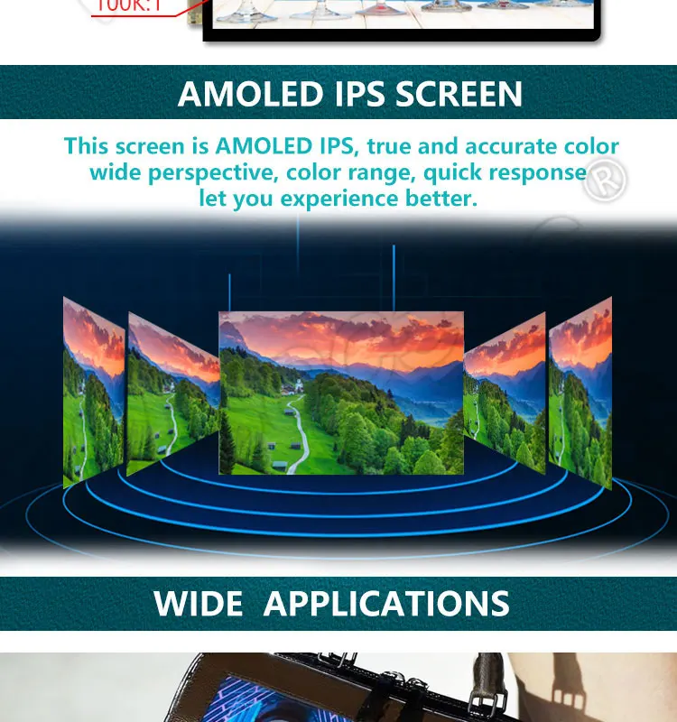 7.8 Inch Flexible Touch Screen Display - Wisecoco AMOLED