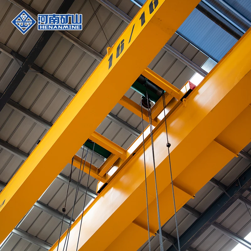 LH Electric Hoist Trolley Double Girder Bridge Crane Engine Driving ...