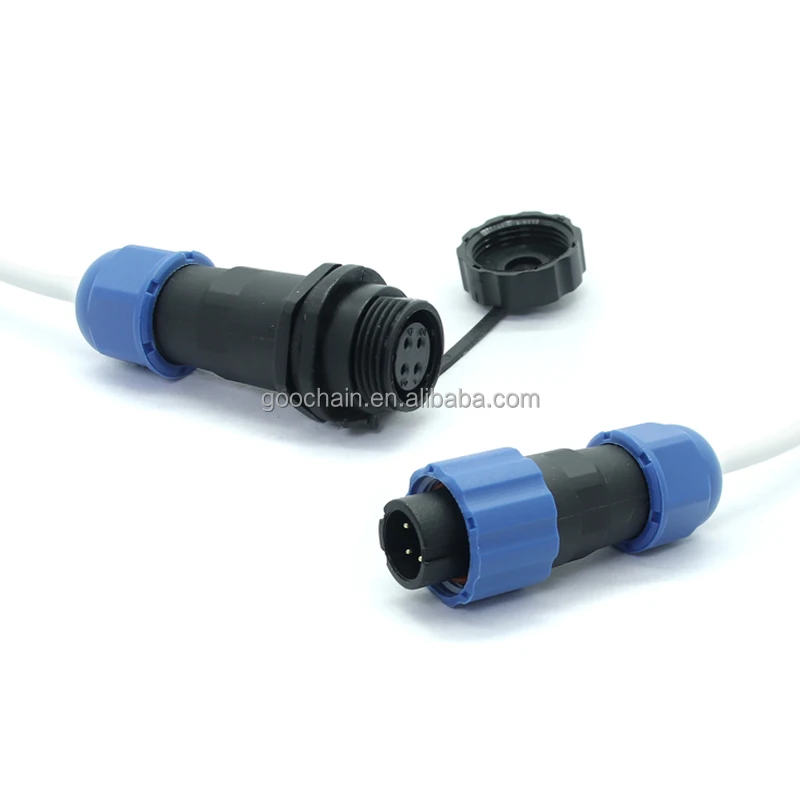 Waterproof Medical Ecg 4 Pin Female To 4 Pin Male Electrode Spring Lead ...