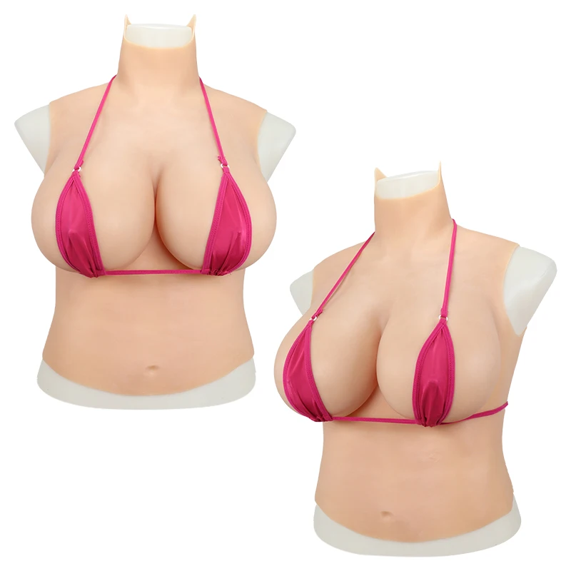 K Cup Realistic Cosplay Fake Breasts Silicone Filled Transgender Huge
