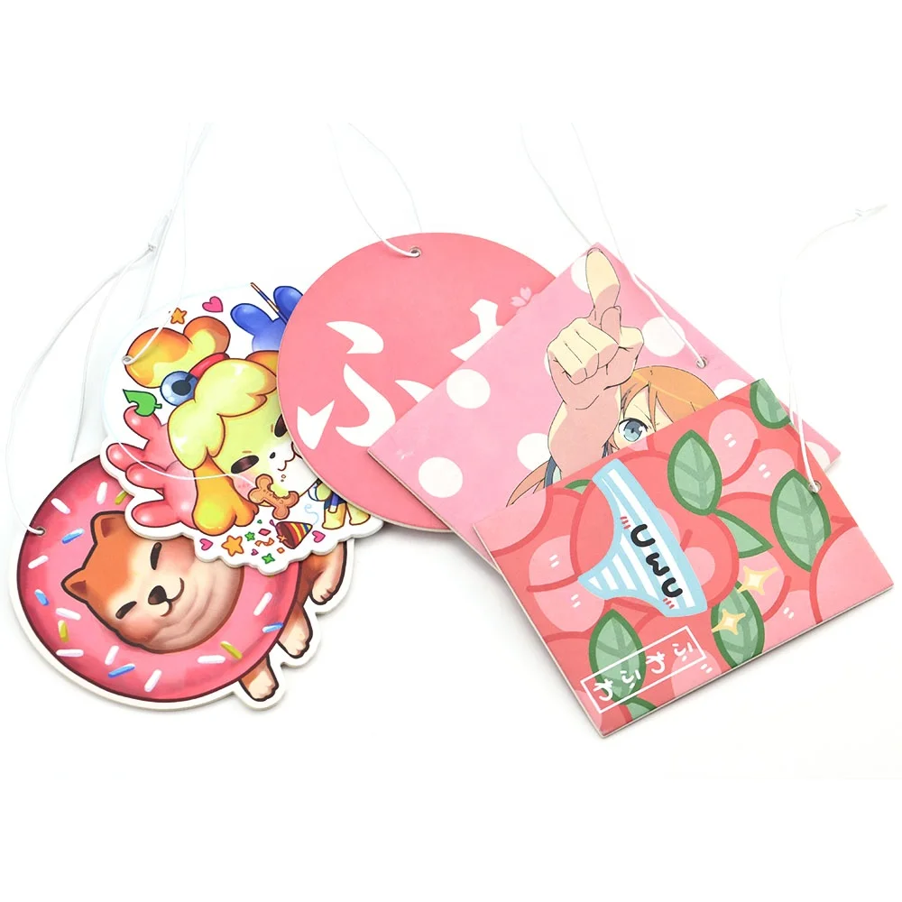 Custom Scent Paper Car Air Freshener With Logo Printing - Personalized ...