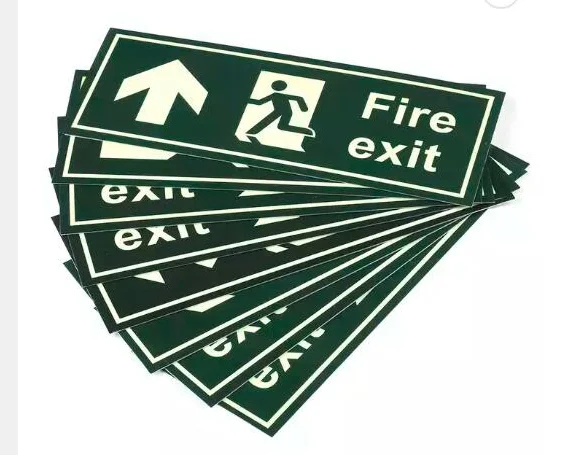 Customized Evacuation Indicator Sign Identification Emergency Fire ...