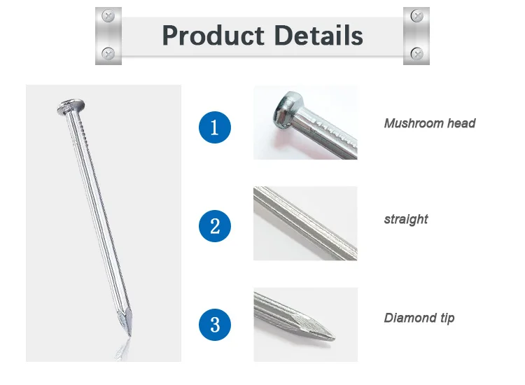 Durable Concrete Nails - Ideal for Metal Building Projects