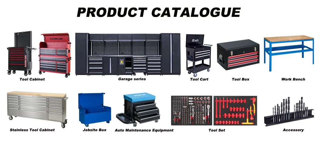 Lockable Tool Cabinet with 7 Drawers & 5 Hand Tool Sets