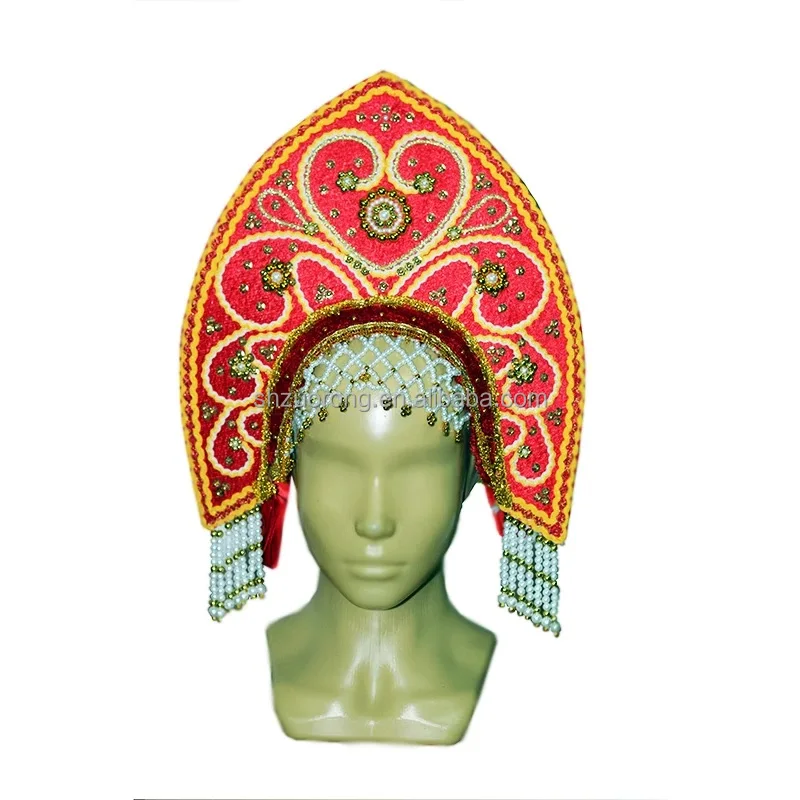 Shop Our Custom Kokoshnik Headdresses for Russian Festivals